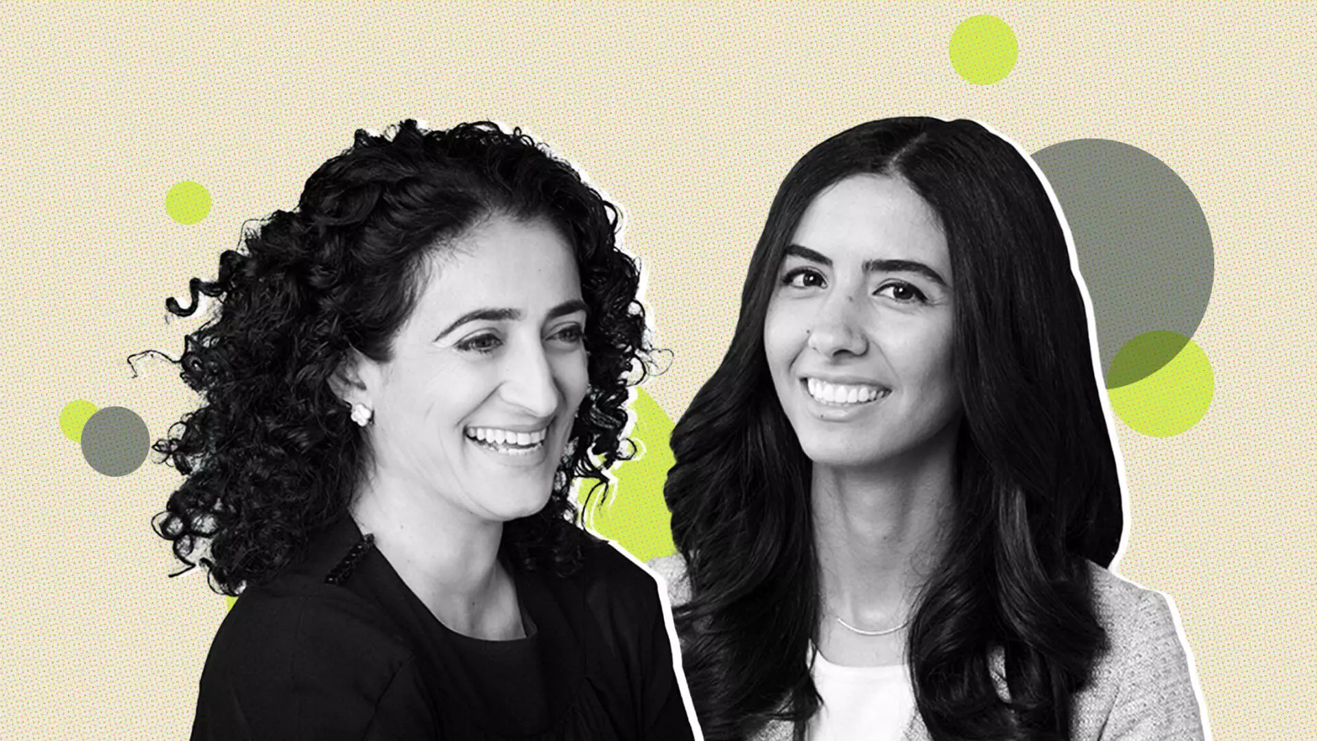 Maryam Banikarim, hoofd marketing bij Nextdoor, en Roxana Shirkhoda, hoofd sociale impact bij Zoom.