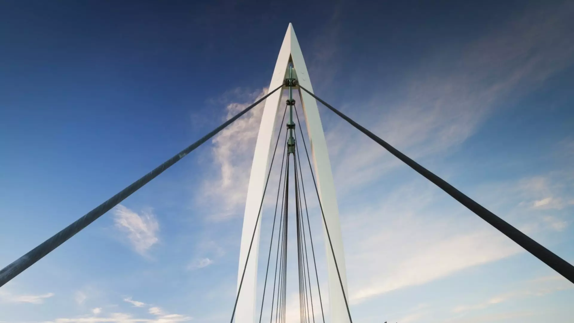 Keeper of the Plains-voetbrug in Wichita.