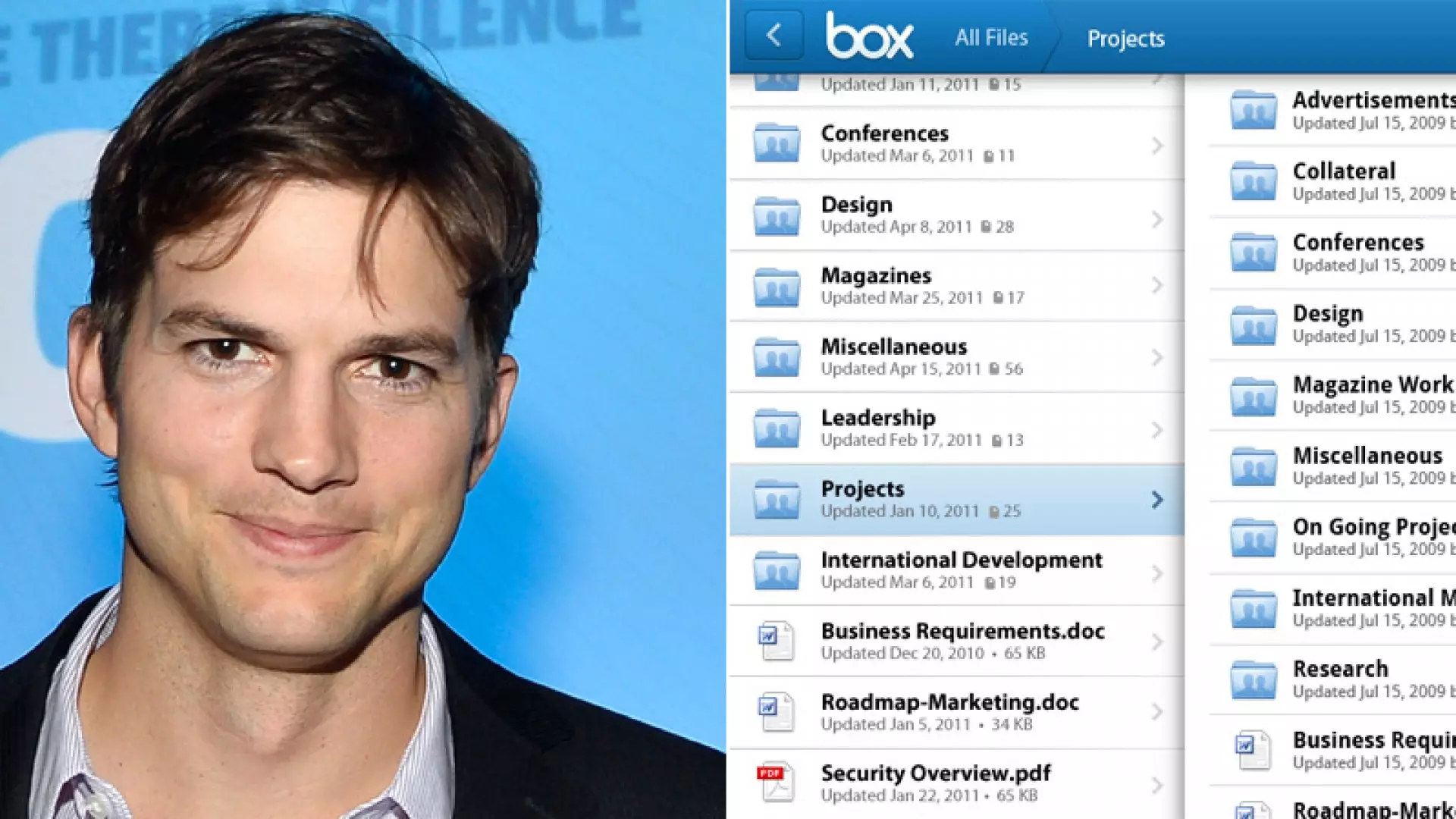 Ashton Kutcher Backs Box