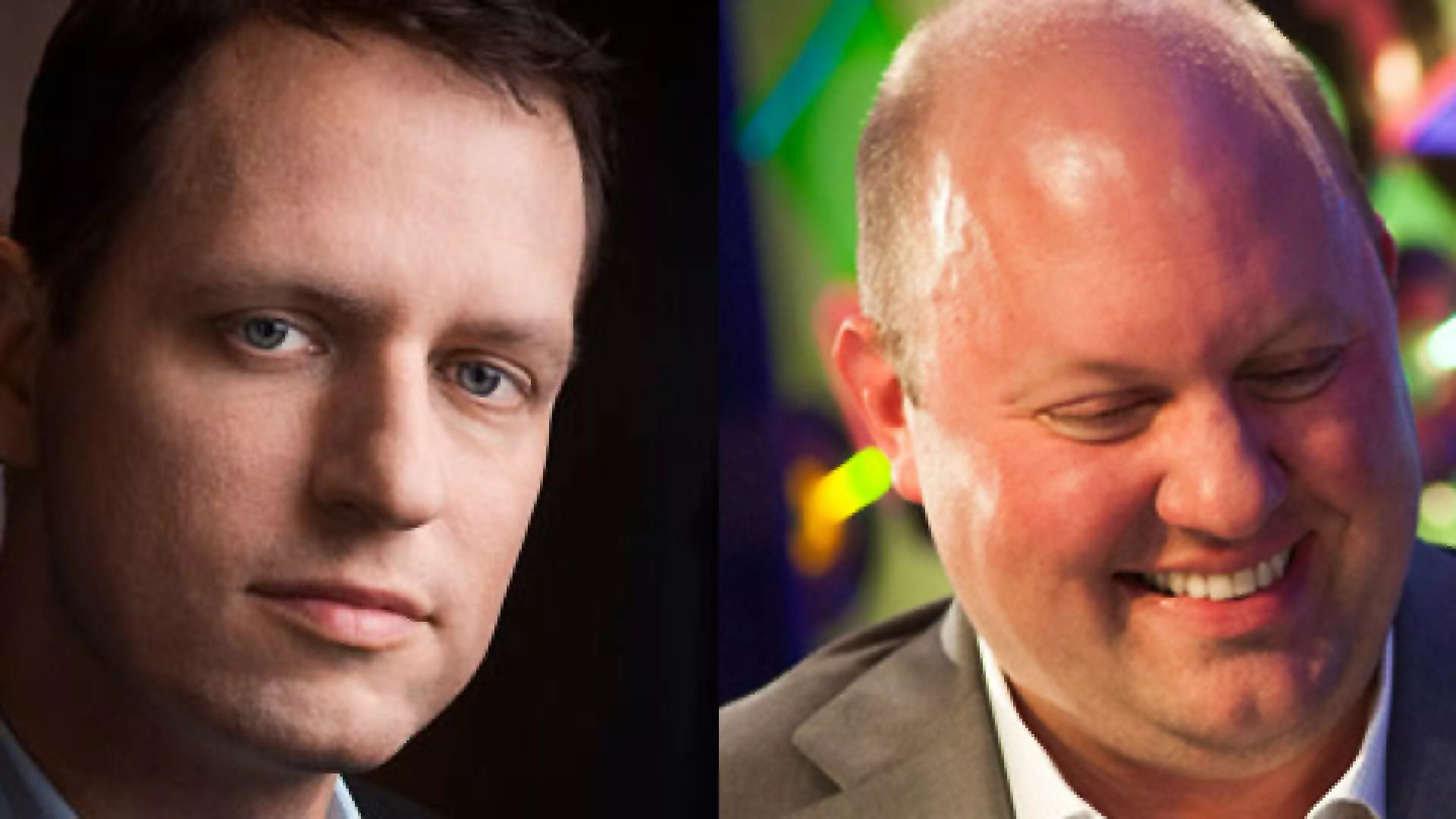 Peter Thiel (esquerra), Marc Andreessen