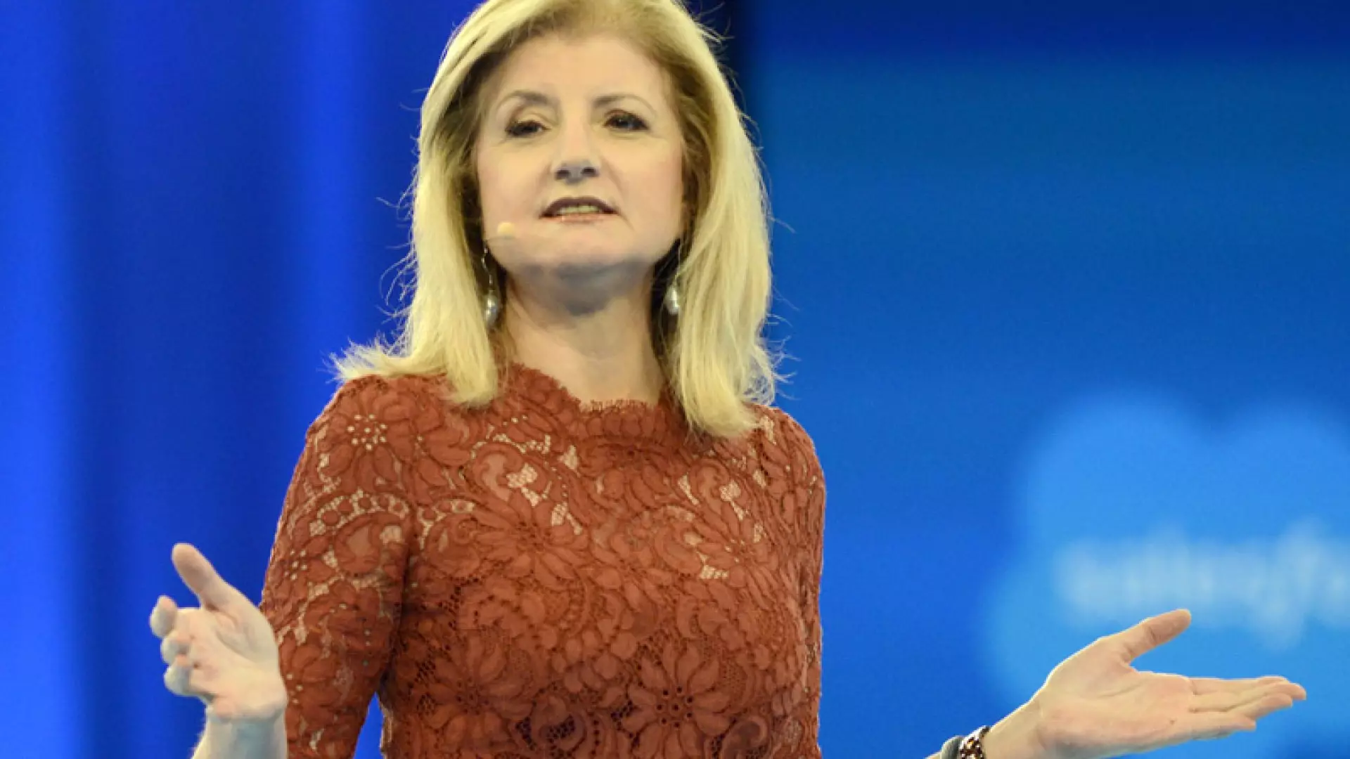 Arianna Huffington ແລະ CTO ສະຫະລັດ Megan Smith ໃນຕົວແບບຊັ້ນນໍາຂອງພວກເຂົາ