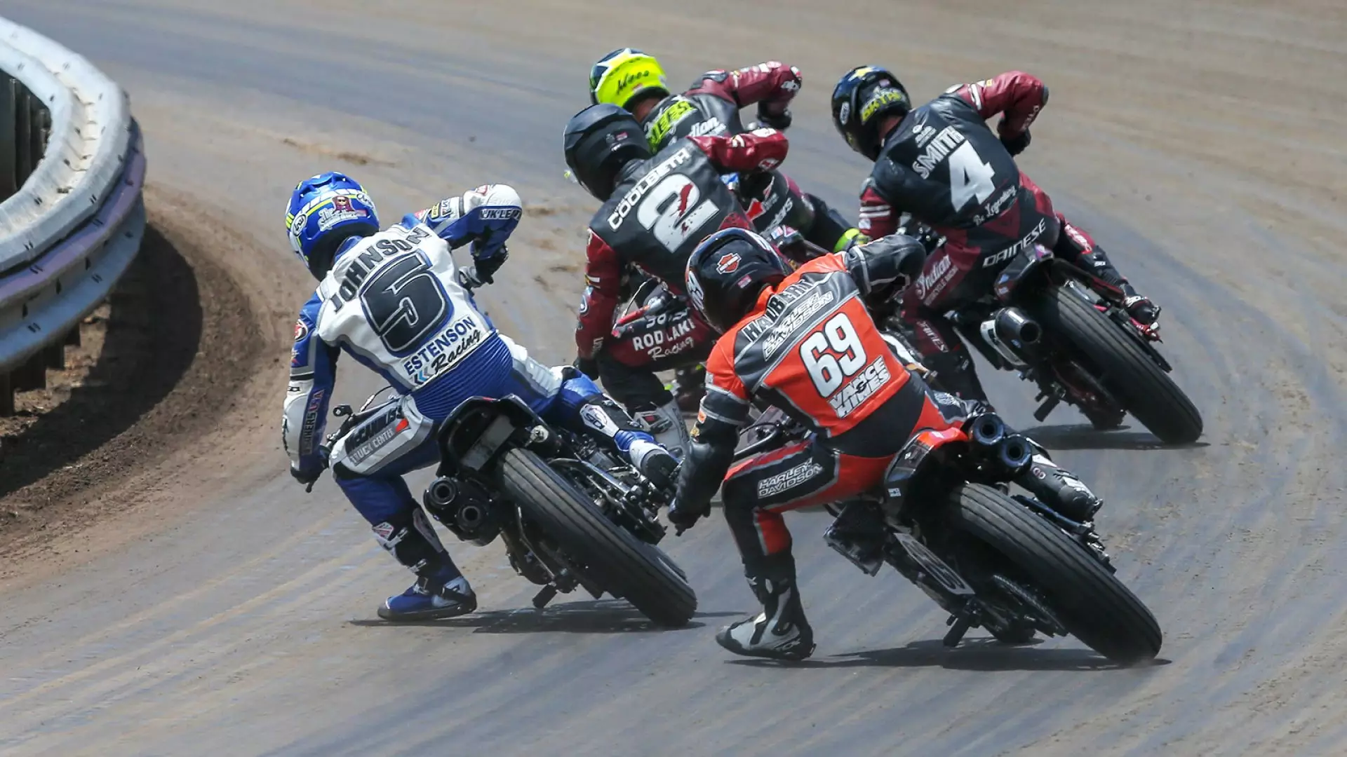 Amerikanesch Flat Track Rennen op der Springfield Mile 2018 zu Springfield, Illinois.