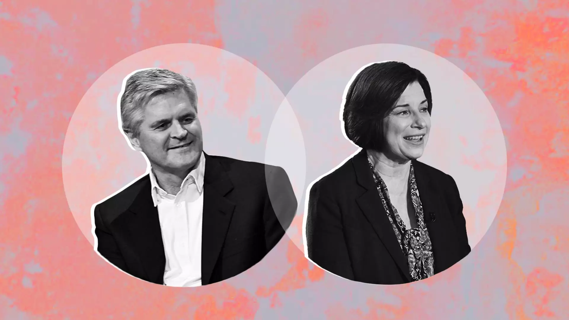 Steve Case kaj Amy Klobuchar.